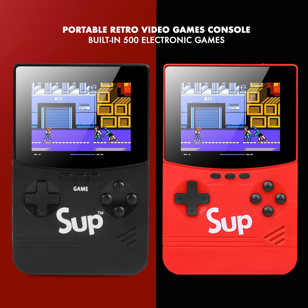 500 Retro Classic Handheld Video Games Game Console with Power Bank ...