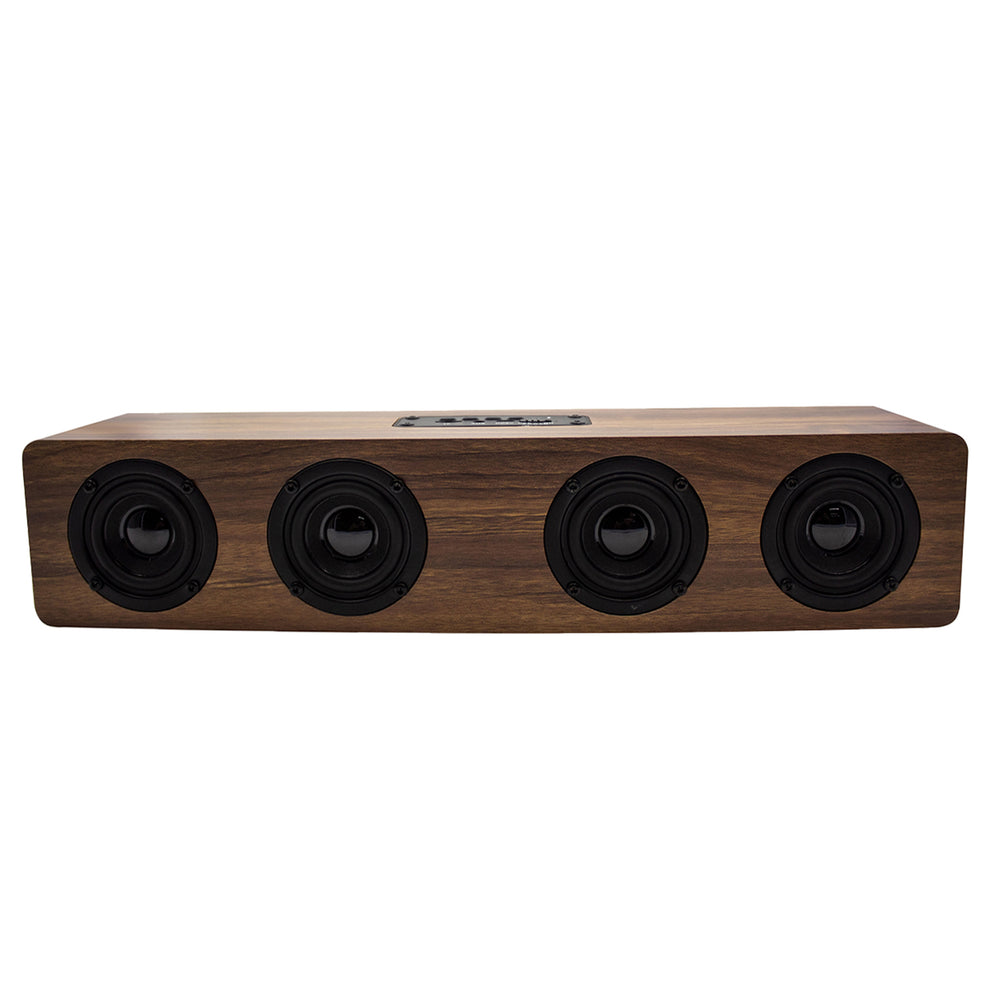 SoundForest Wooden Wireless Speaker with Hands-Free Calling and FM Rad ...