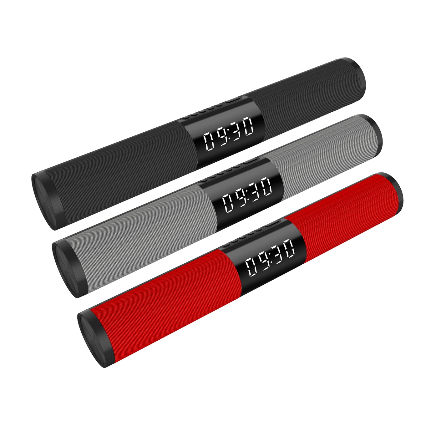 Home Theater Portable Column Bluetooth Soundbar with Alarm Clock – My Store